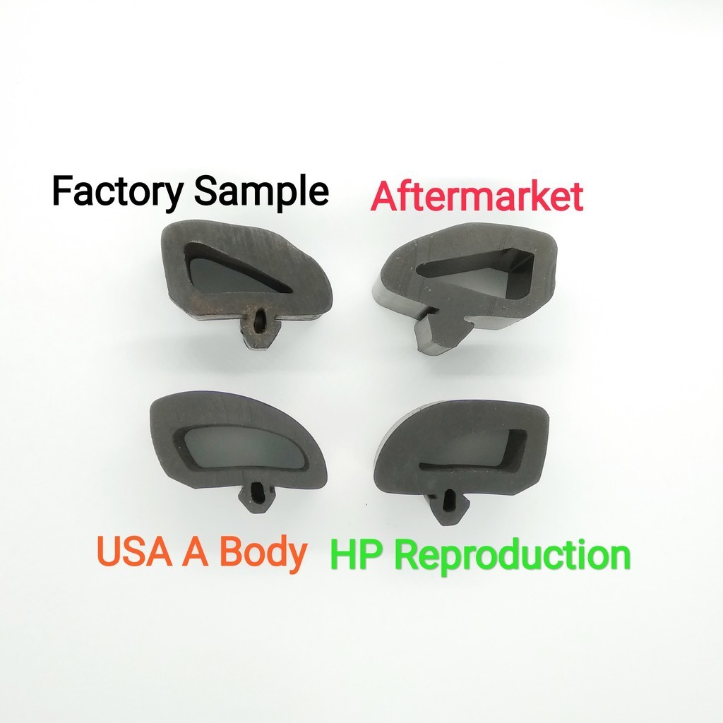 Restoration Rubber Under Bonnet Side Bumper : Set of 2 : Suit VE/VF/VG ...