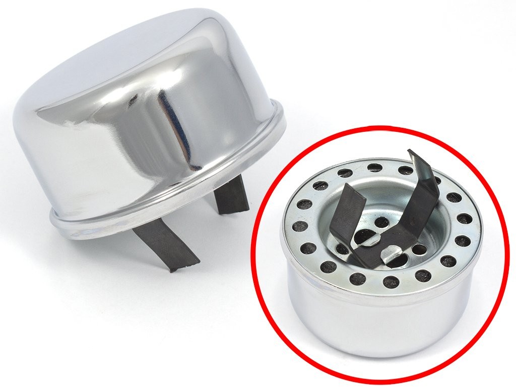 OBSOLETE - Valve Cover Breather Cap, Slide-on, 1" hole, Chrome ...