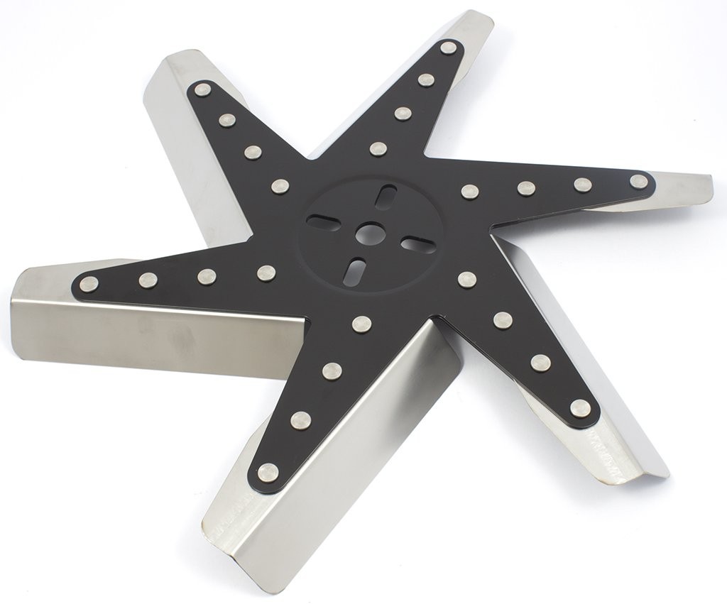 Derale 15" High Performance Low Profile Stainless Steel Flex Fan Blades ...