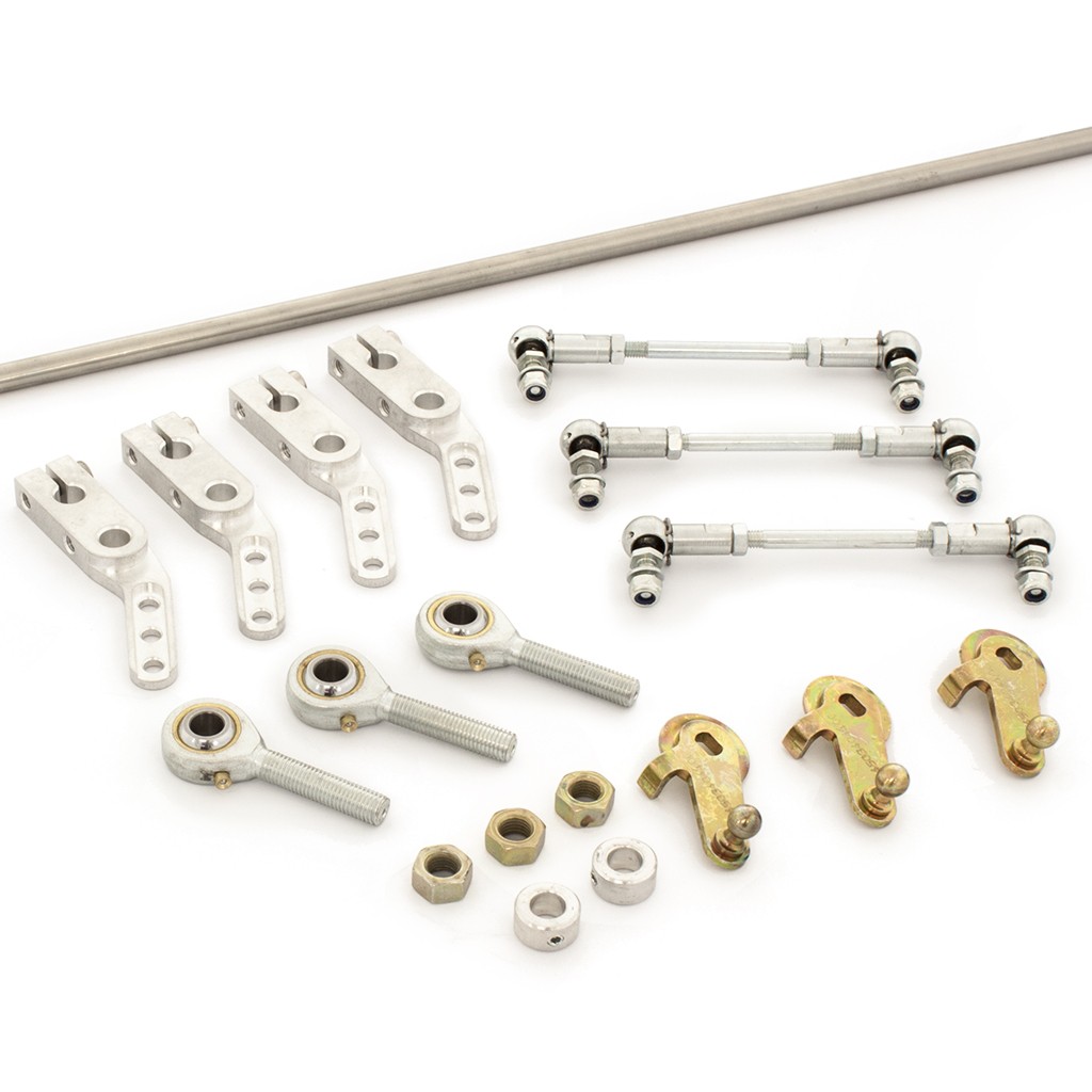 Billet Triple DCOE Weber Linkage Kit : suit Hemi 6, Slant 6 - Hemi ...