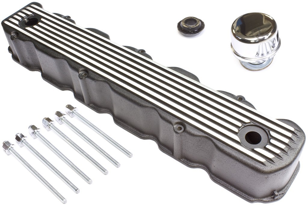 Cast Alloy Bathurst Six Pack Rocker Cover Kit (black powder coated ...
