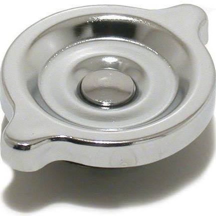 Chrome Oil Cap : Twist-lock : Sealed - Plain FLAT - Breather Cap ...