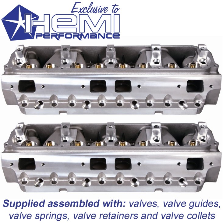 HP Alloy Cylinder Head Set : Ready To Fit : suit Big Block V8 ...