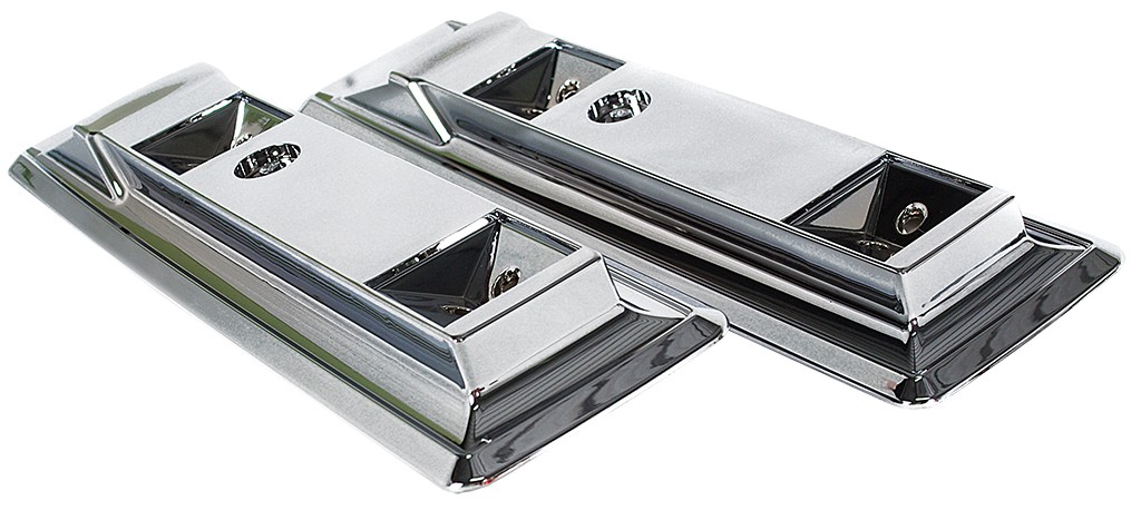 Reproduction Chrome Front/Rear Arm Rest Base : Suit CL, CM - Arm Rest ...
