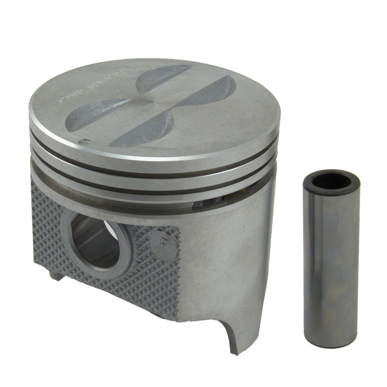 Hypereutectic Cast Flat Top Piston Set : 0.040" 340 sml block - Piston ...