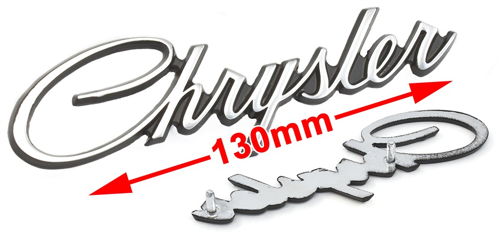 Reproduction "Chrysler" Large Badge (130mm) - Hemi Performance