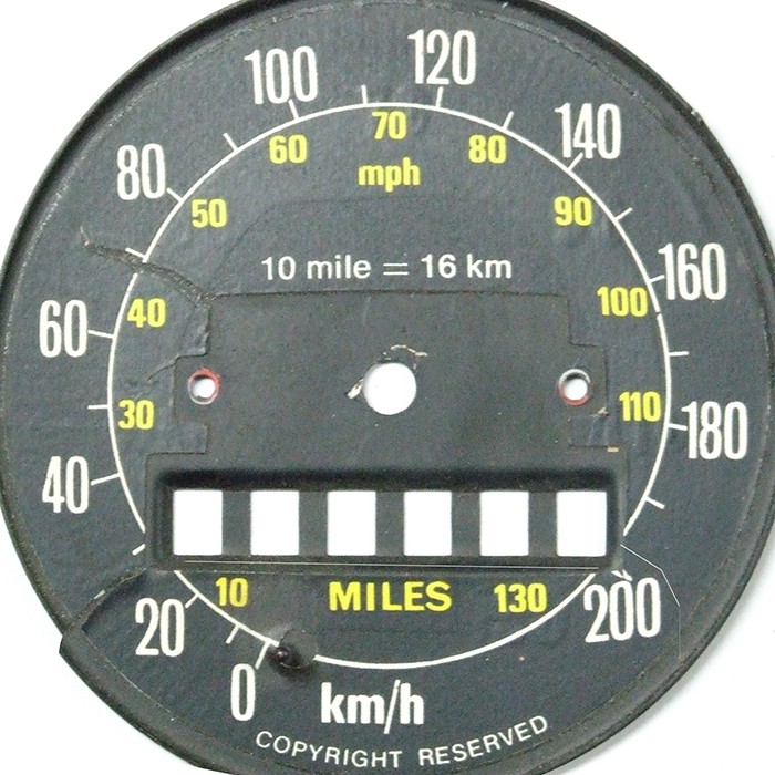 Speedo Gauge Conversion Decal : VG Sports (Pacer & 770) & VH Charger R ...