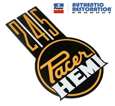 "245 Pacer Hemi" Hood Decal : VG Pacer A84/88 (Hot Mustard) - Body ...