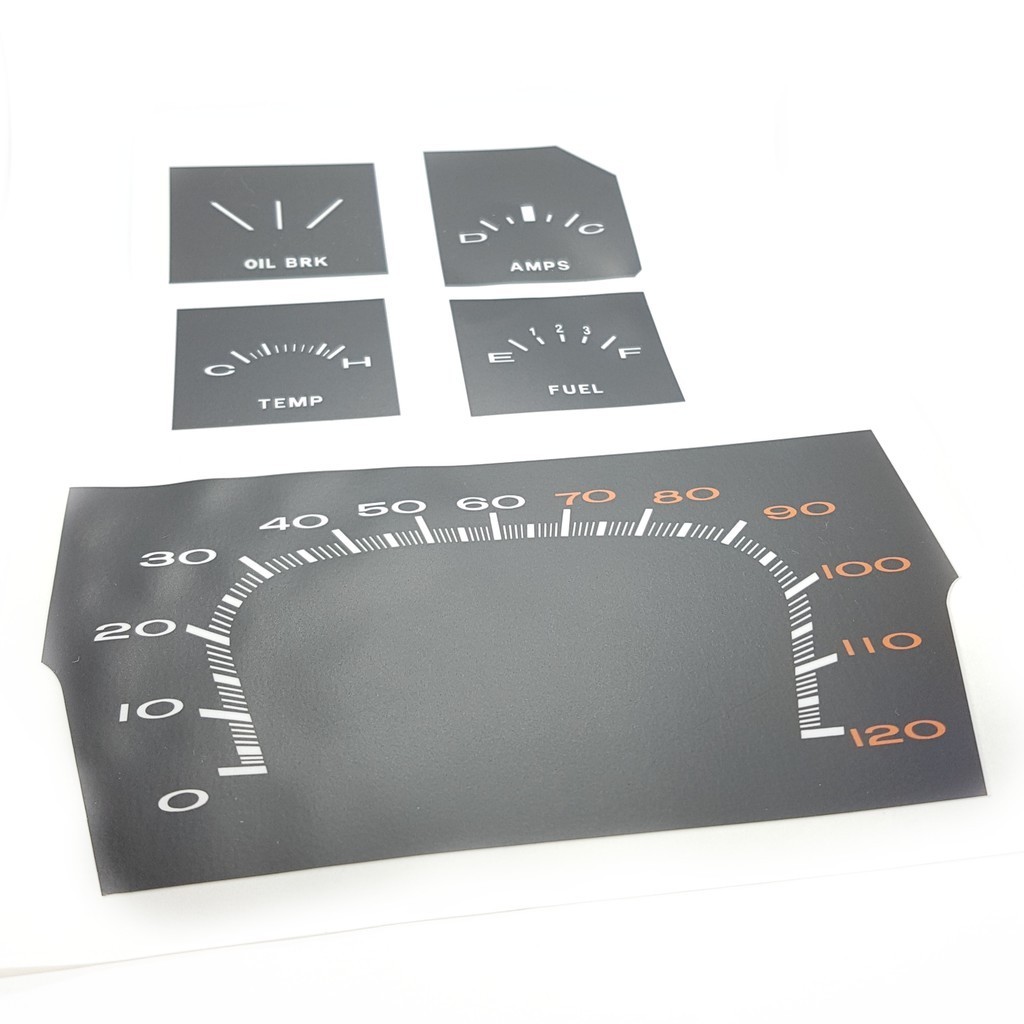 Instrument Face Restoration Decal Package : suit VG Non-Sports Dash ...