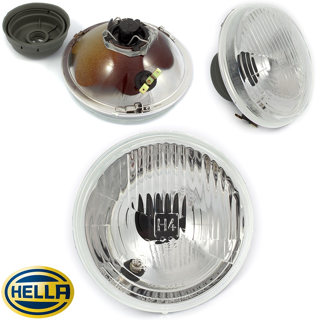HELLA Halogen Headlight : H4 (5-3/4" / 146mm) - Hemi Performance