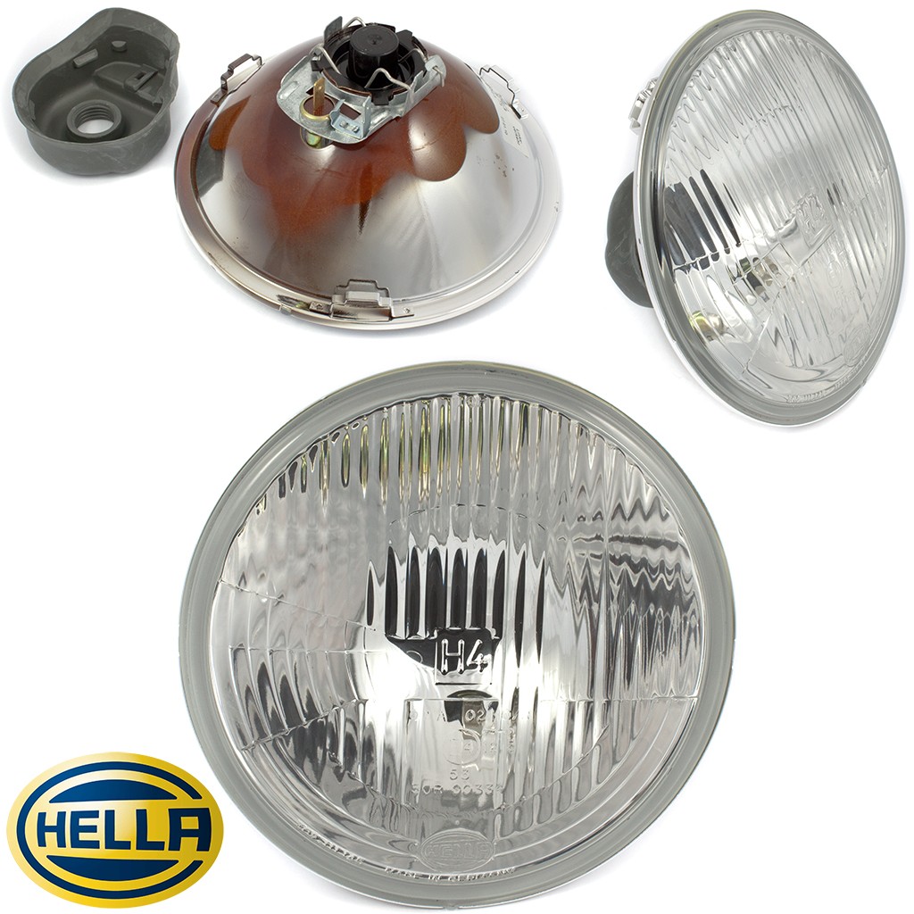 HELLA Halogen Headlight : H4 (7" / 178mm) | Hemi Performance
