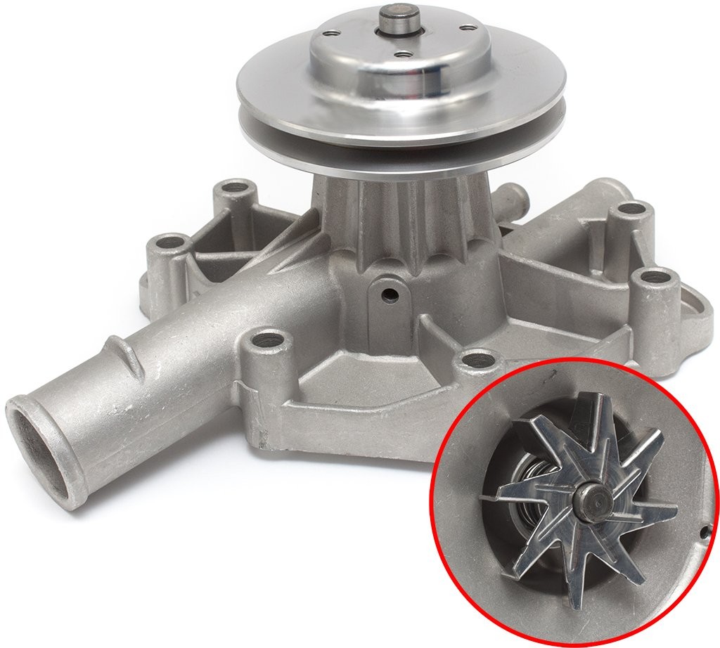 Alloy Water Pump & Pulley : High volume type : Suit Small Block ...